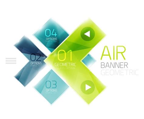 Premium Vector Glass Arrow Template