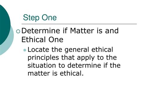 Ppt Strategies For Ethical Decision Making Nine Step Model