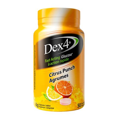 Dex4 Glucose Tablet Bottles 50 Tablets Amg Medical