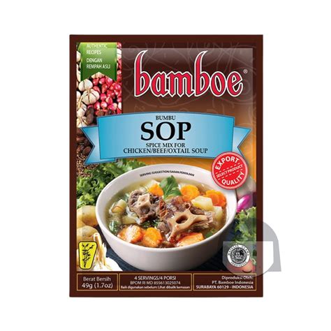 Bamboe Bumbu Sop 49 Gr Buy Authentic Indonesian Products At Kioskana Indonesian Specialty Shop