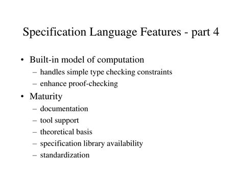 Ppt Mathematical Modeling And Formal Specification Languages Powerpoint Presentation Id799775