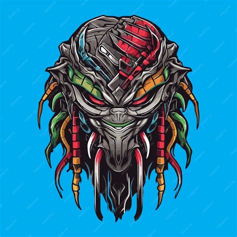 Premium Vector Predator Warrior Vector Illustration For Tshirt Poster