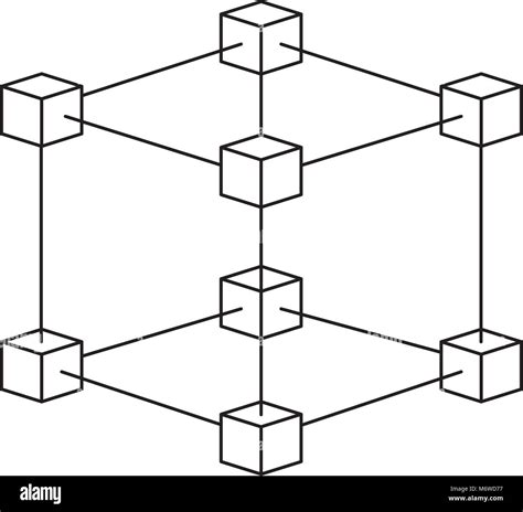 Cubic Matrix Geometric Icon Stock Vector Image And Art Alamy