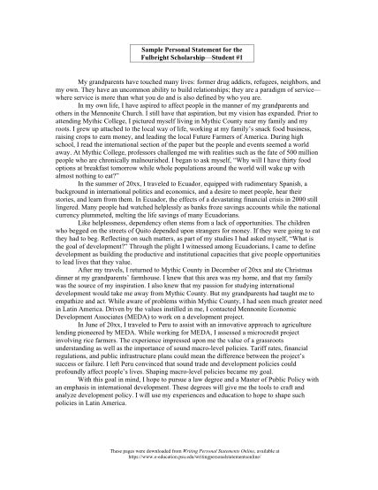 44 Personal Statement Examples Page 3 Free To Edit Download And Print Cocodoc