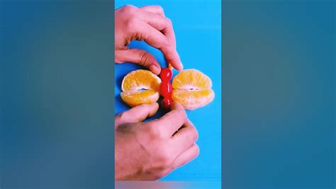 Orange Decoration Part 08 😍 Mumte Fruit Cutting Shorts Youtube
