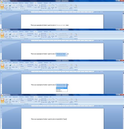 LT AutoCAD Drop Down List In Text Autodesk Community