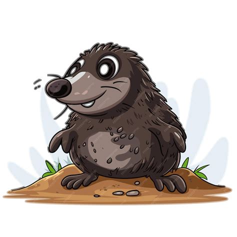 Premium Vector Mole Vector On White Background