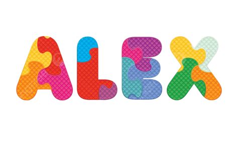 Alex In Bubble Letters