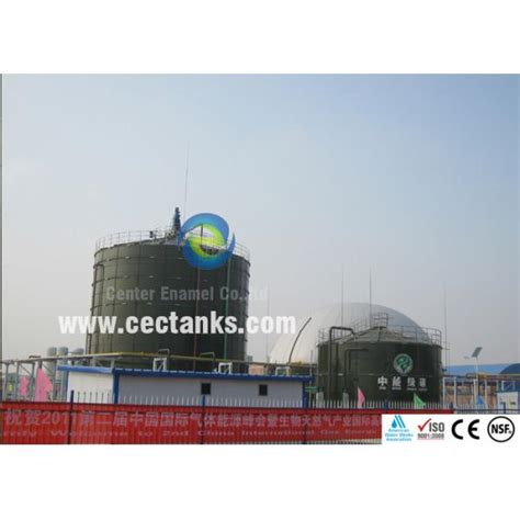 China Enamel Steel Bolted Tanks Anaerobic Digester Tank Sludge Digester
