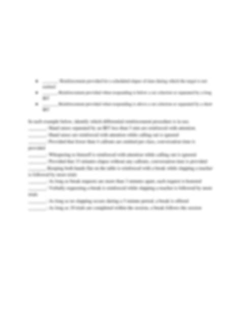 Solution Differential Reinforcement Worksheet Studypool