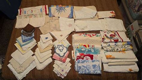 Assorted Table Clothes Runners Napkins Assiter Auctioneers