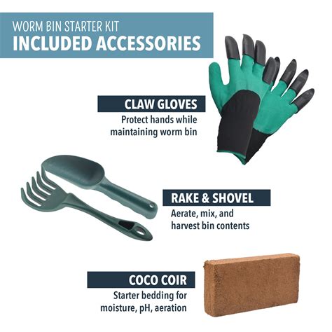 Landon 5 Tray Worm Composting Starter Kit Worm Nerd