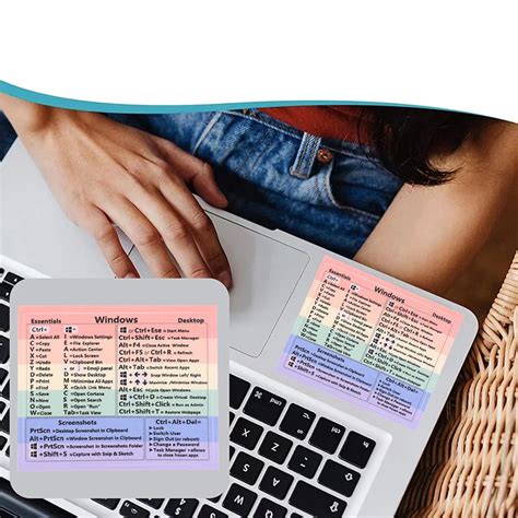 Windows Pc Reference Keyboard Shortcut Sticker Adhesive For Pc Laptop