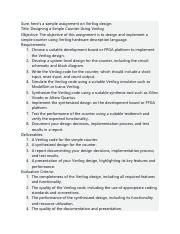 ECE A Pdf Sure Here S A Sample Assignment On Verilog Design Title Designing A Simple