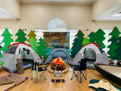 Camp Discovery Vbs Diy Camp Theme Decor Diy Camp Themed Decorations