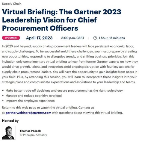 Adrien Lecomte On Linkedin Gartnerforprocurement Achats Webinar Insights Leadership