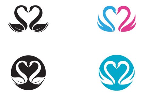 Love Swan Logo Symbol Illustration Par Nur Design · Creative Fabrica