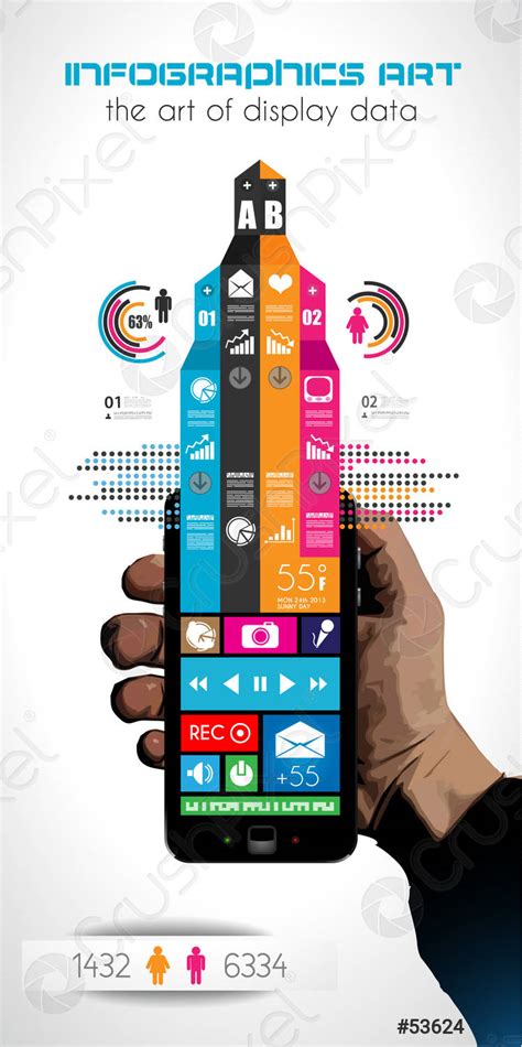 Timeline To Display Your Data With Infographic Elements Stock Vector