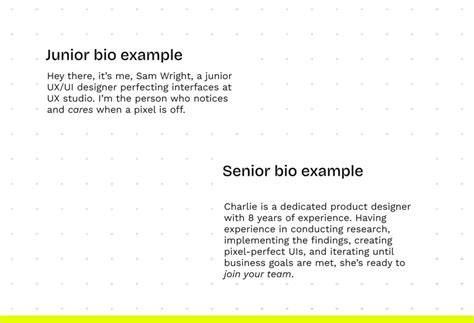 From Meh” To Memorable Ux Designer Bio Examples And Tips Uxfolio Blog