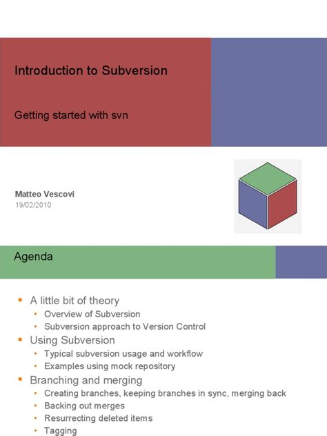 Subversion Basics And Workflow Guide Pdf