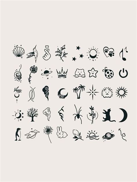2sheets Cartoon Graphic Tattoo Sticker Small Tattoo Ideas Symbols