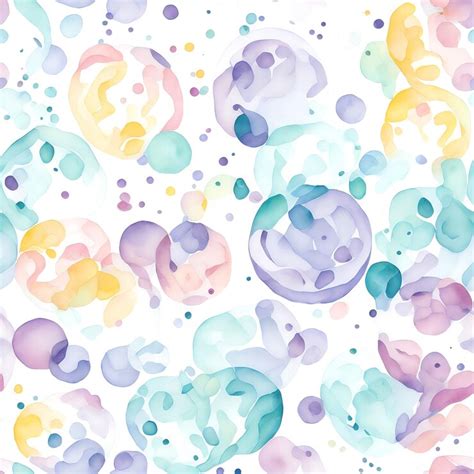 Premium Photo Abstract Watercolor Soap Bubbles Seamless Background
