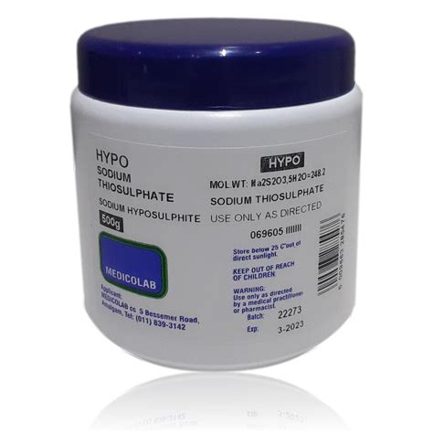 Sodium Thiosulphate Hypo Granules Medicolab