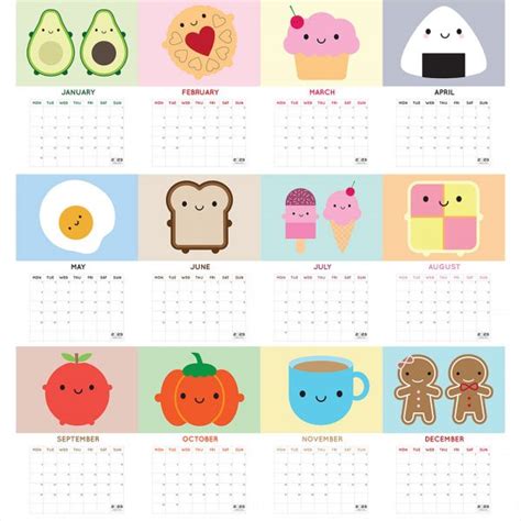 Cute 2023 Printable Calendars Super Cute Kawaii