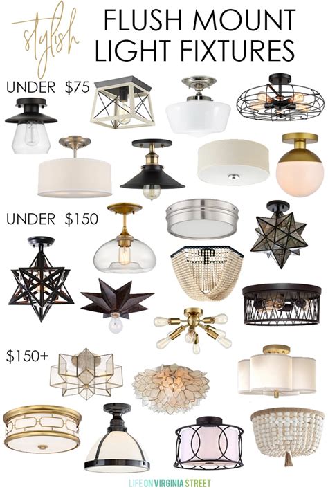 Flush Mount Light Fixtures Modern Shelly Lighting