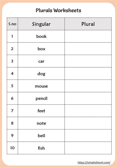 Free Plural Nouns Worksheets First Grade Noun Worksheets