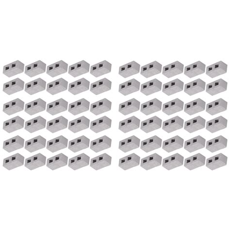 60 Packs Cinder Blocks 1 12 Scale Mini Bricks Concrete Miniature Bricks Tiny Landscaping