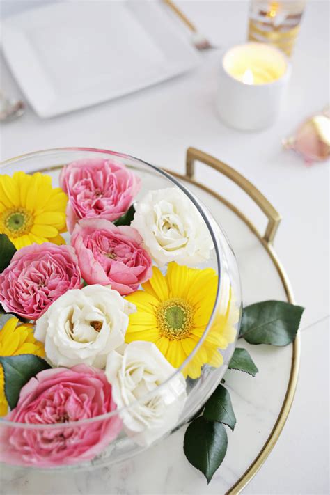 Easy Floating Floral Arrangement Diy A Beautiful Mess