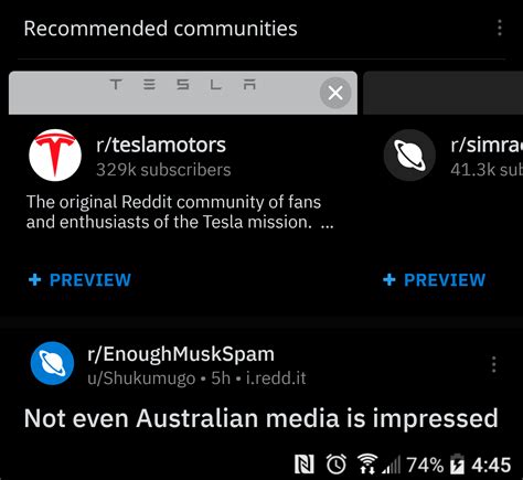 Reddit Needs To Fix Their Algorithm For Recommendations Renoughmuskspam