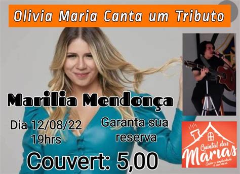 Terê Total Teresópolis Rj Olivia Maria Faz Tributo A Marília Mendonça No Quintal Das Marias