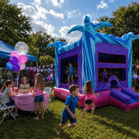 End Of School Party Ideas With Bounce Houses