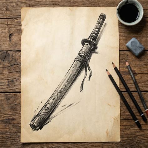 How To Draw A Sword Realistic