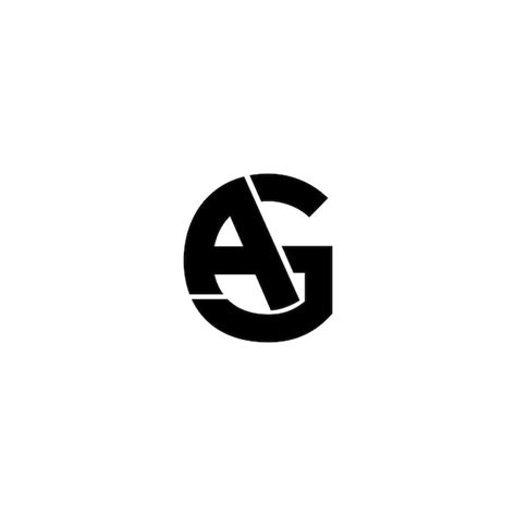 Premium Vector Ag Initial Letters Logo Design