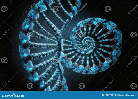 Blue Dna Helices Under A Microscope Dna Research In The Future