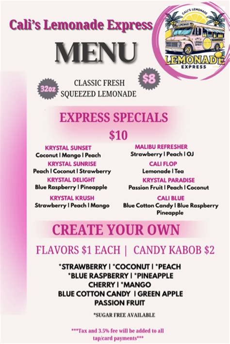 Calis Lemonade Express — Fresh Squeezed Lemonade Deerfield Beach Fl