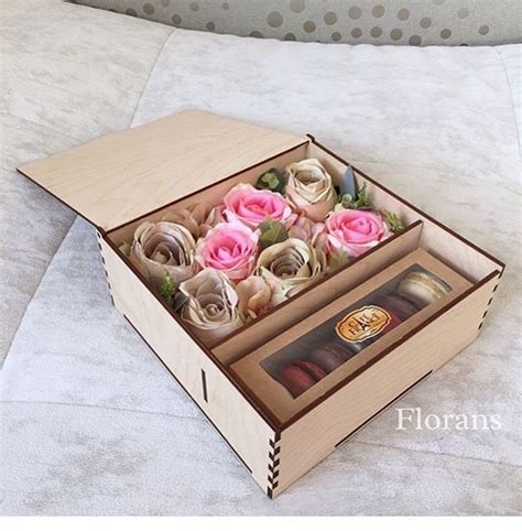 Caja De Madera Con Flores Cajas Mdf Dia De La Madre Cajas Mdf San Valentin Regalo De Flores