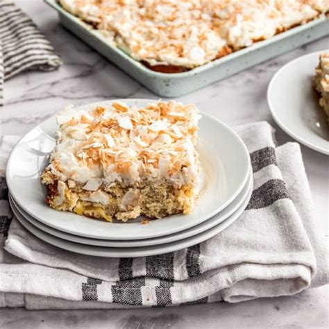 Pineapple And Coconut Sheet Cake Sandras Easy Cooking Desserts