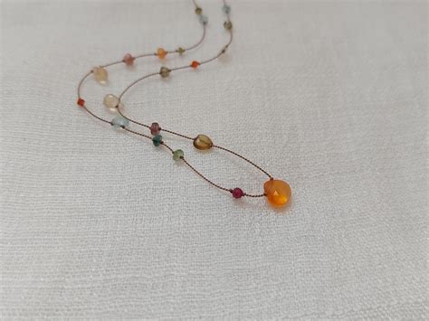 Collana Corniola E Pietre Miste Marisa Becca