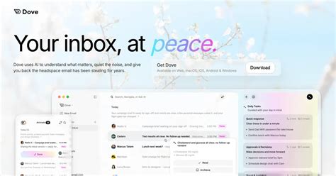 Dove Your Inbox At Peace