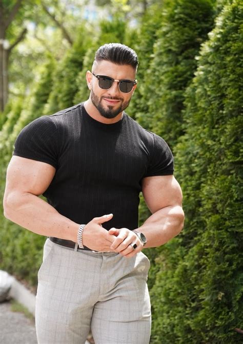 Black Muscle Suit Muscular Men Fashion Suits