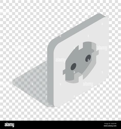 Electric White Socket Isometric Icon Stock Vector Image And Art Alamy