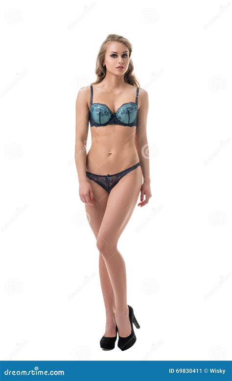 Catalog Of Underwear Model Poses In Lingerie Stock Image Image Of