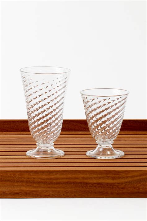 Clear Twist Tall Footed Goblet Houses And Parties