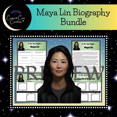 Womens History Maya Lin Biography Bundle Research Project Tpt