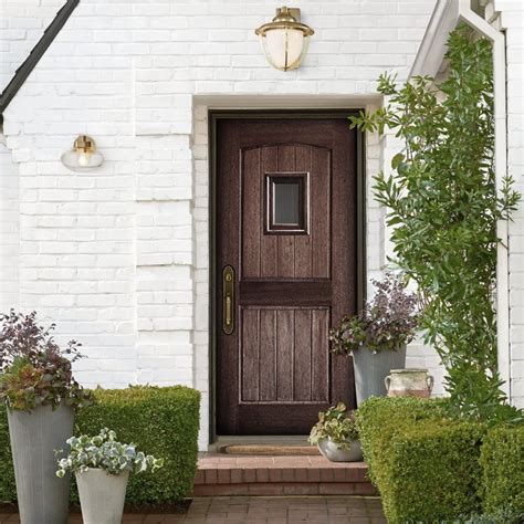 Speakeasy Front Door Vertical Plank Exterior Door