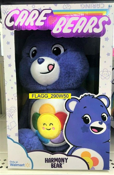Care Bears Walmart Exclusive Harmony Bear Plush Daisy Flower Lavender